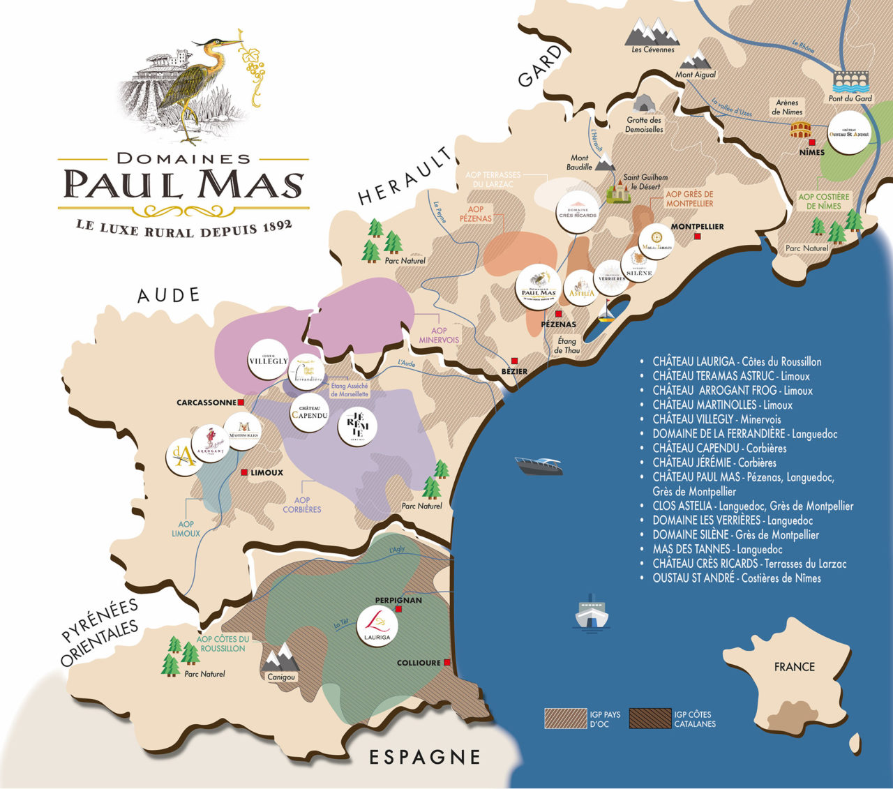 Les Domaines Paul Mas | Le luxe rural depuis 1892