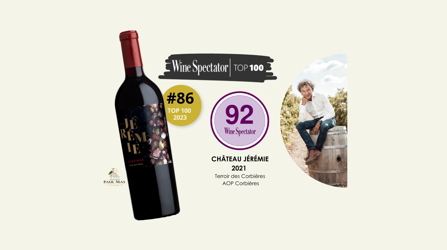 Top 100 Wine Spectator - Château Jérémie 2021 - Les Domaines Paul Mas